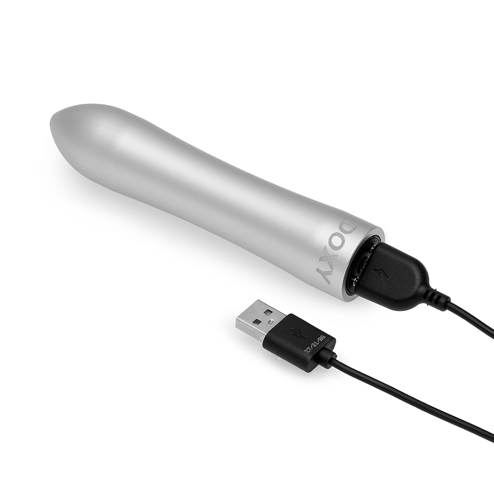 Doxy Bullet Rechargeable Vibrator Silver | Feel The G's